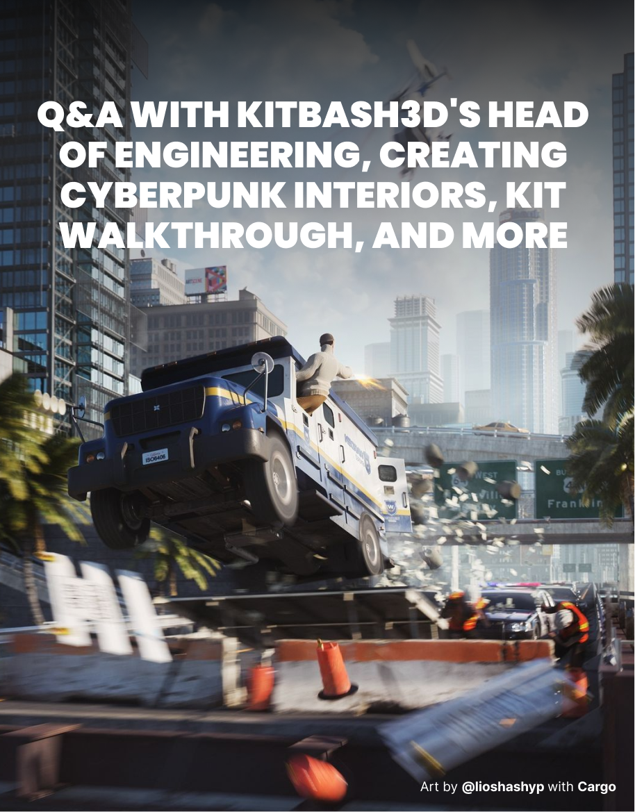 Kitbash3d - Q&A with KitBash3D's Head of Engineering, Creating CyberPunk Interiors, Kit ...